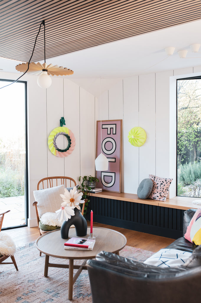 NEON YELLOW & LILAC ORIGAMI WREATH KIT – Origami Est