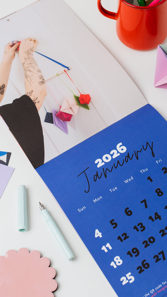 CALENDAR 2026 // fold the paper. feel the calm. – Origami Est